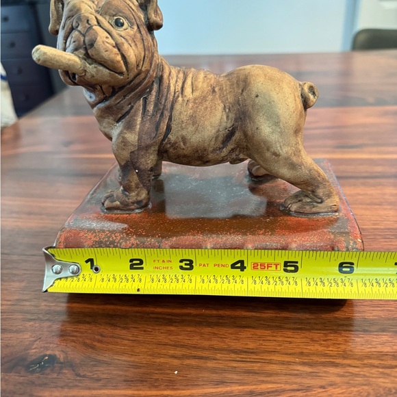 Accents | Vintage Bulldog Smoking Cigar Dog Sculpture Ceramic Figurine ...